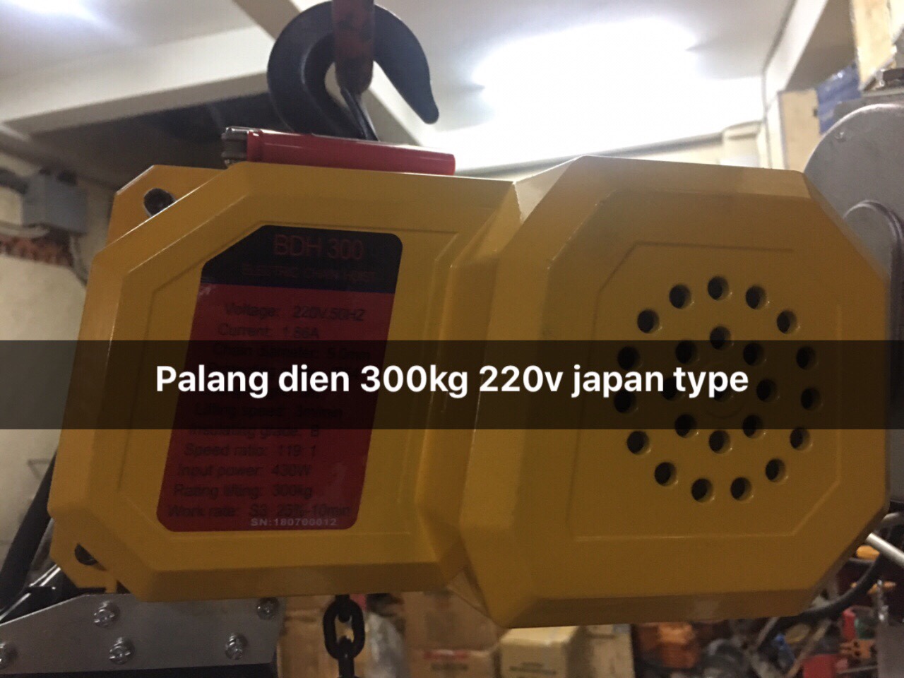 PALANG XÍCH ĐIỆN MINI 300KG KOORFLCO 220V TAIWAN,PALANG ĐIỆN MINI 300KG ...