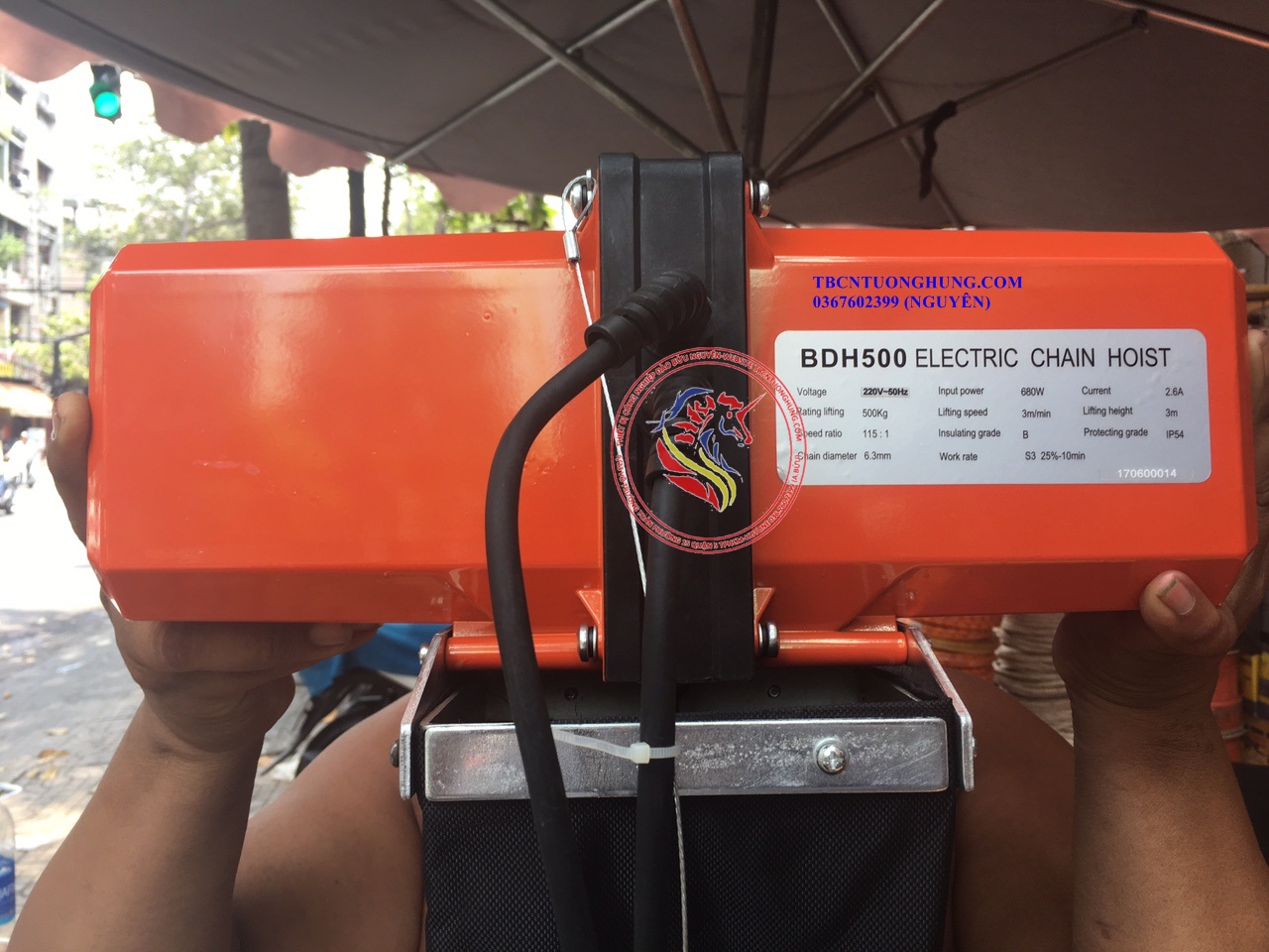 PALANG XÍCH ĐIỆN MINI 500KG KOORFLCO 220V TAIWAN,PALANG ĐIỆN MINI 500KG ...